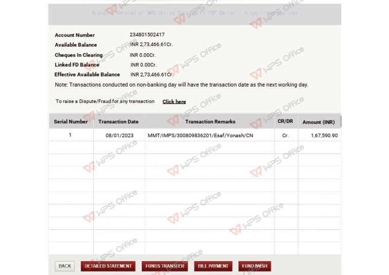 ICICI Withdraw Editable Statement_Insert Watermark | PDF