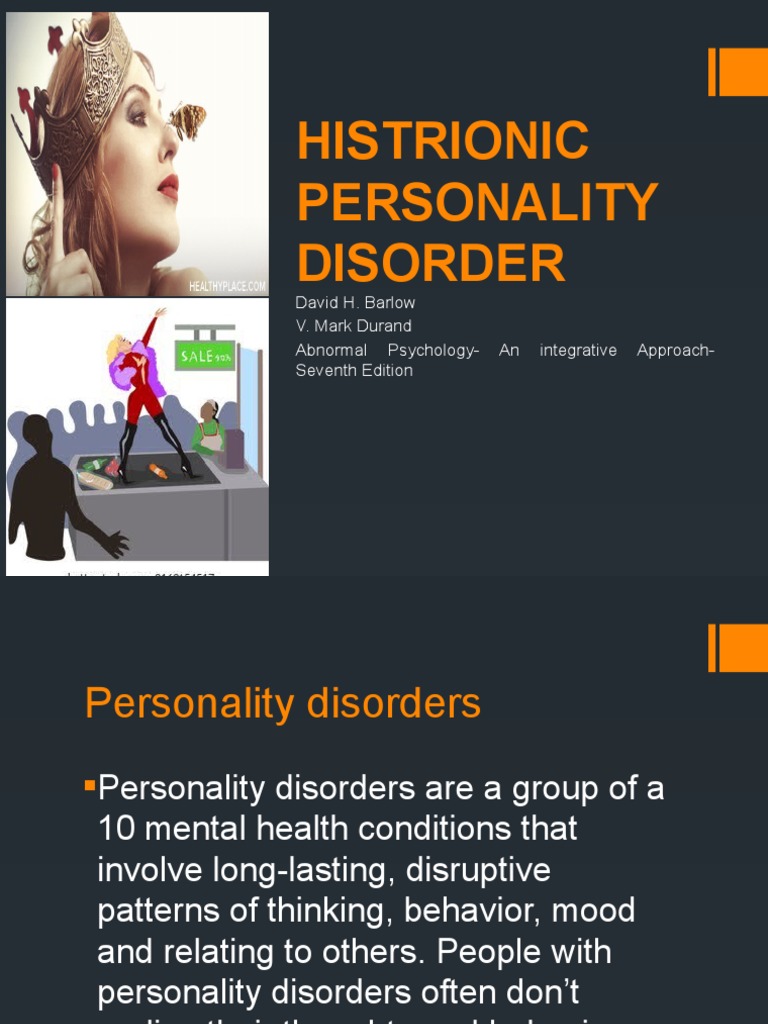 Histrionic Personality Disorder Jhony | PDF | Personality Disorder ...