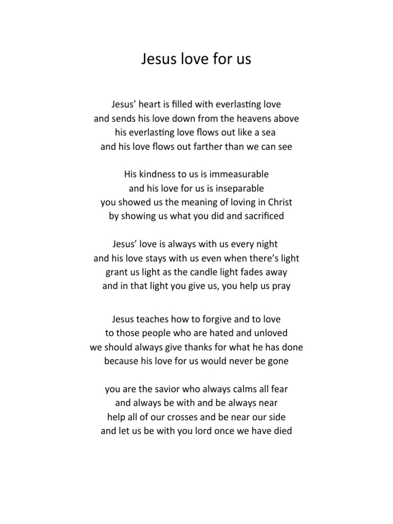 Jesus love | PDF