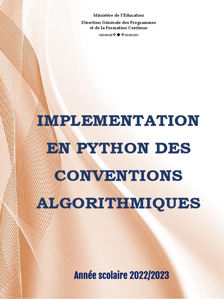 Implémention AS 2022-2023 | PDF | Structure de contrôle | Python (Langage de programmation)