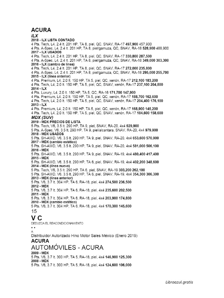 Libro Azul Autos 2021-022 PDF Gratis Descargar | PDF