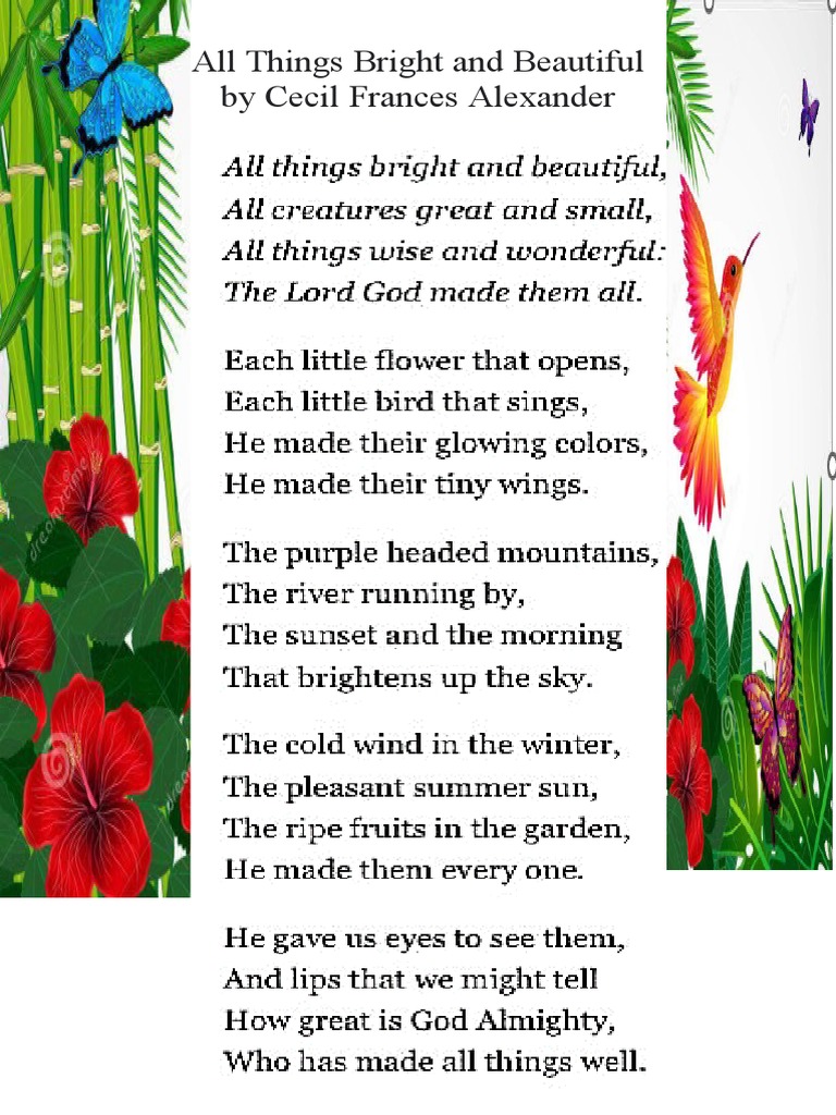 All Things Bright and Beautiful | PDF