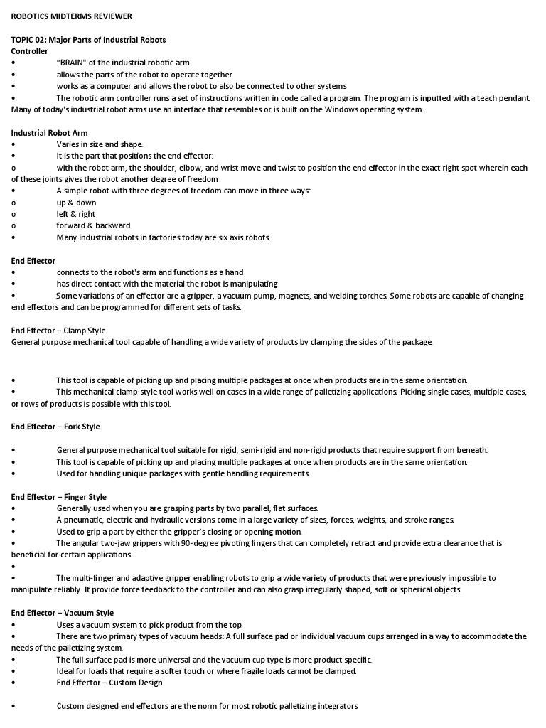 Robotics D11 | PDF | Programmable Logic Controller | Control Theory