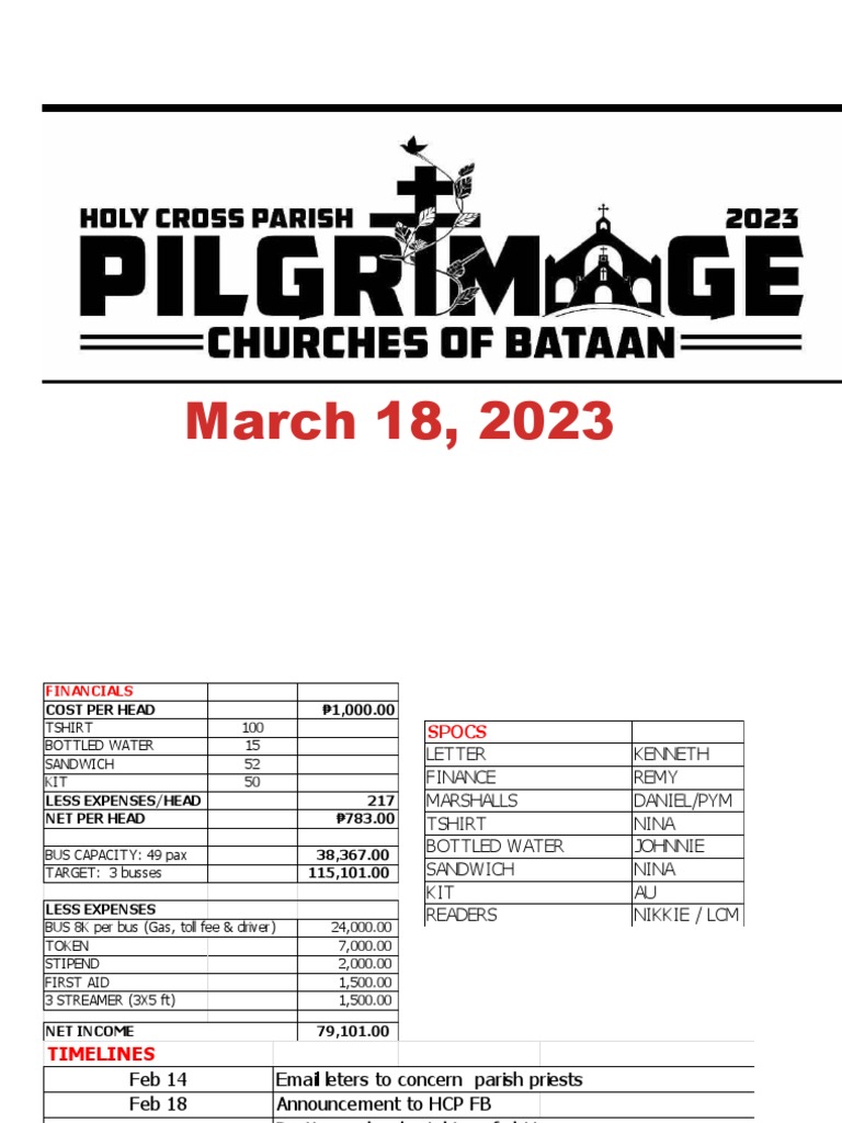 2023 Pilgrimage | PDF | Catholic Church