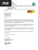 Sample Letter of Request For Road Construction | PDF