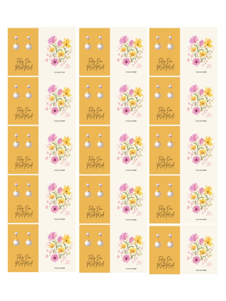 Plantillas Aretes Dia De Las Maddres Pdf