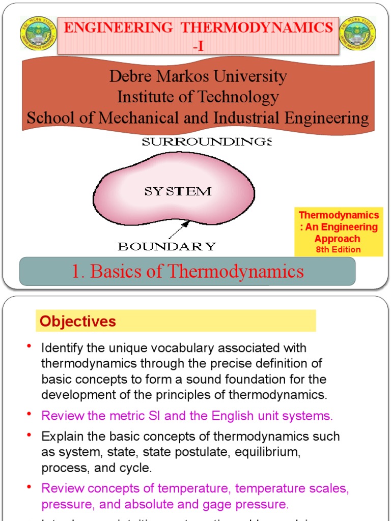 CH 1 | PDF | Temperature | Thermodynamics