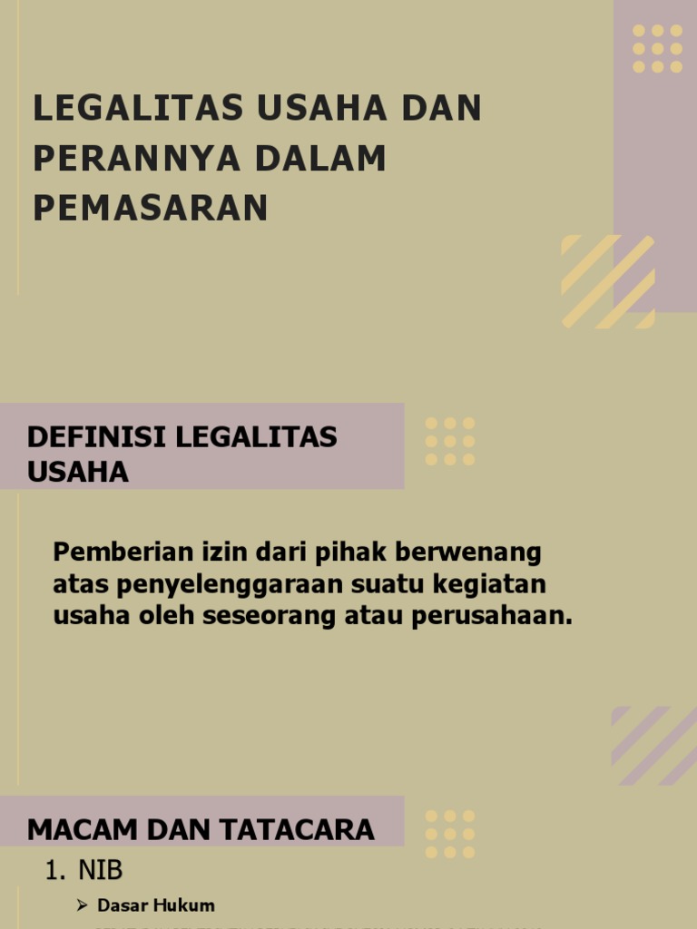Legalitas Usaha | PDF