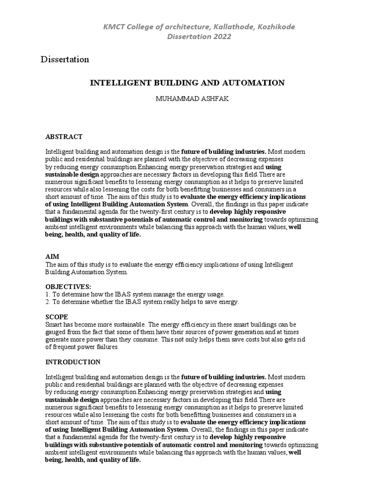 Dissertation 2023 | PDF | Building Automation
