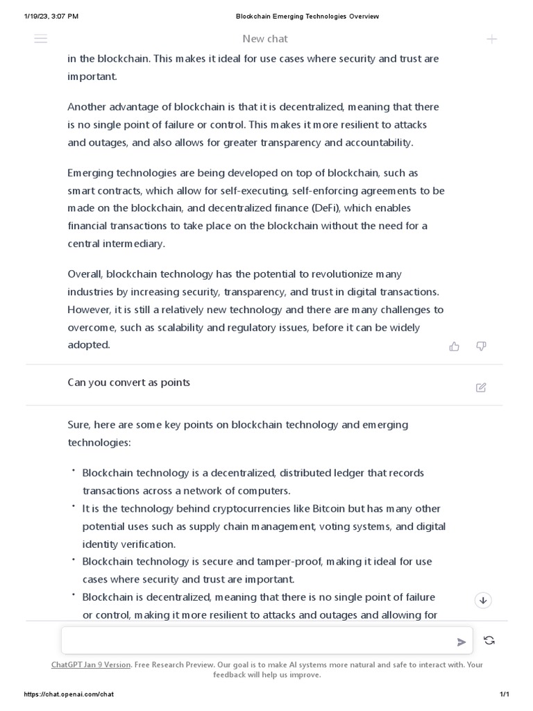 Blockchain Emerging Technologies Overview | PDF | Computing | Service ...