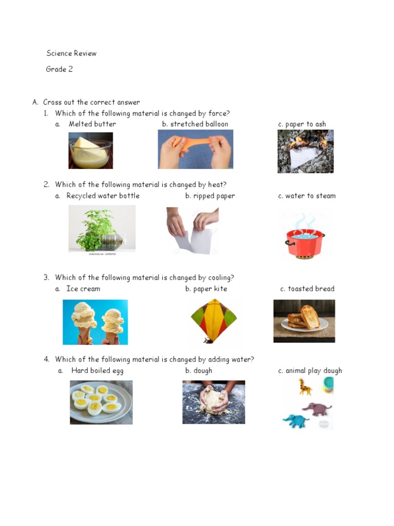 Science Grade 1 | PDF | Water | Materials
