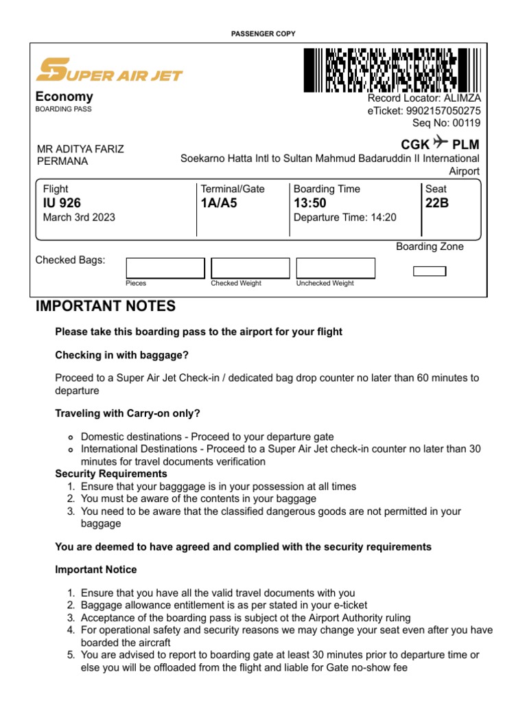 MR Aditya Fariz Permana | Download Free PDF | Baggage | Airport