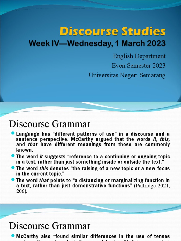 Discourse Study | PDF | Word | Poetry
