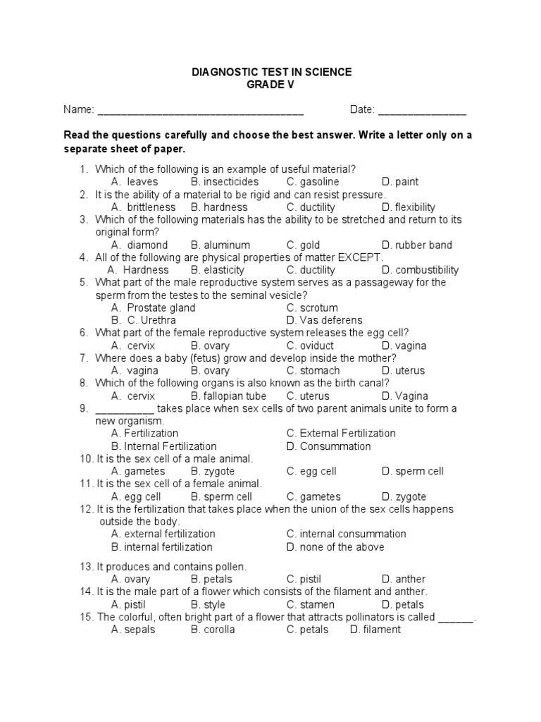 Science 5 | PDF | Reproductive System | Waste Management
