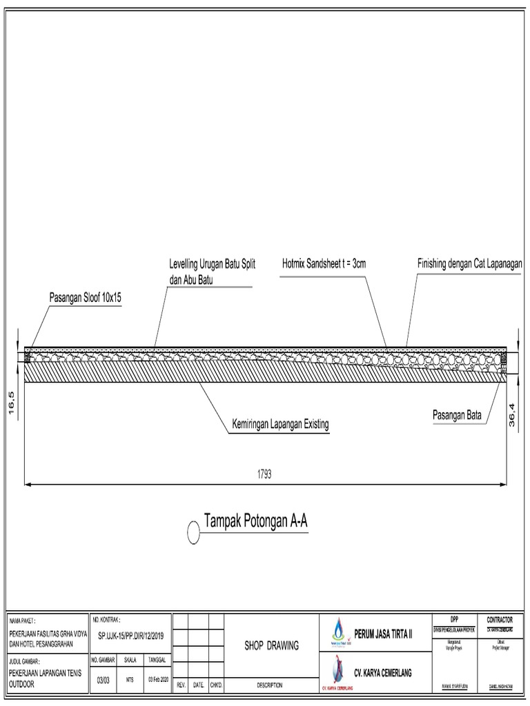 Shop Drawing Lap Tenis Model | PDF