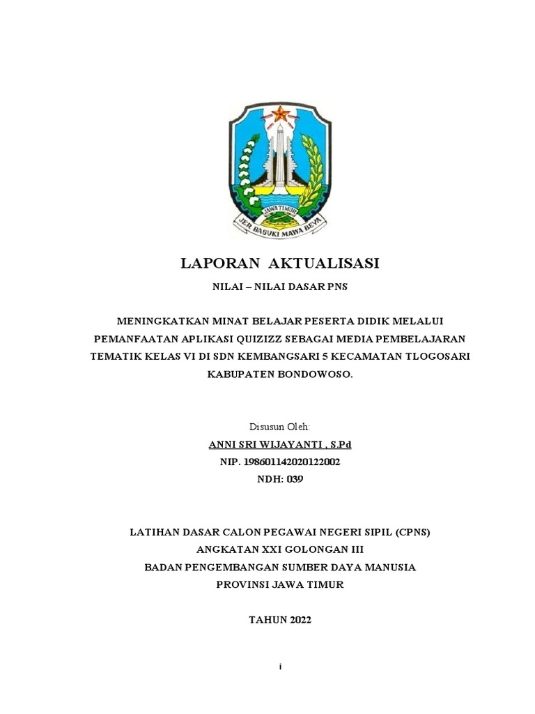 Contoh Laporan Siap Print | PDF