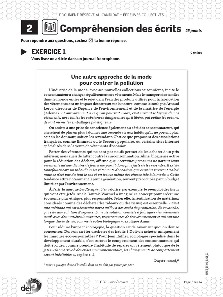 CE B2 Nouvelle Génération | Descargar gratis PDF | zoo | Réemploi