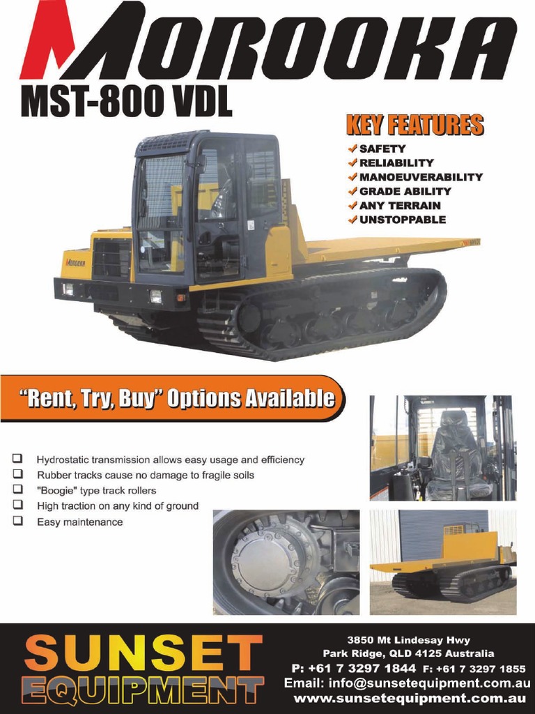 Morooka MST 800vdl | PDF
