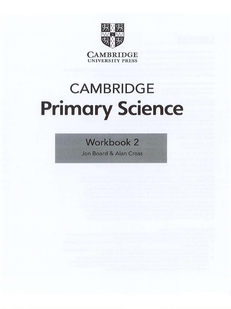 Primary Science Work Book 2 | PDF