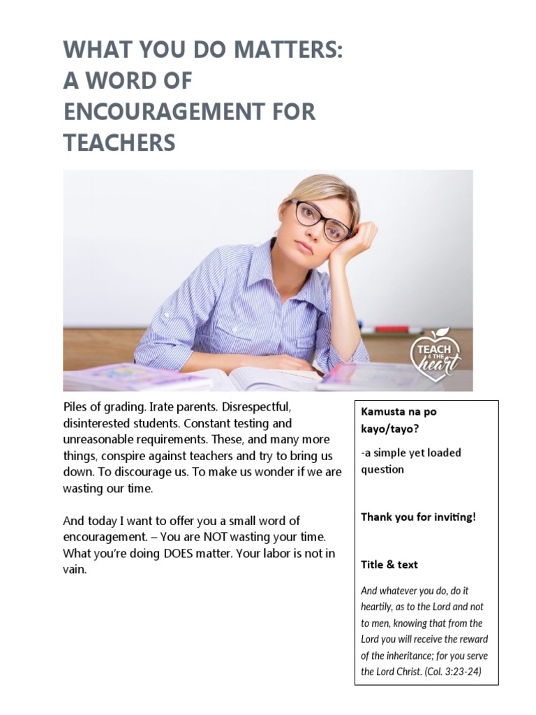 What You Do Matters | PDF