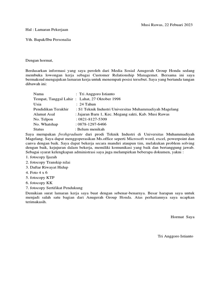 CRM - Tri Anggoro Istianto | PDF