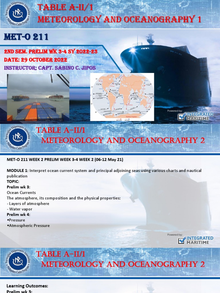 Met o 211 Prelim Week 3 4 | PDF | Pascal (Unit) | Evaporation
