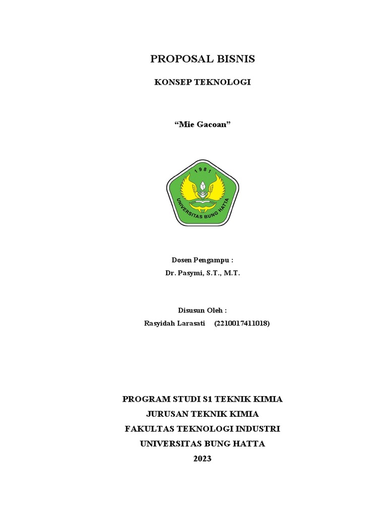 Tugas Proposal Bisnis | PDF