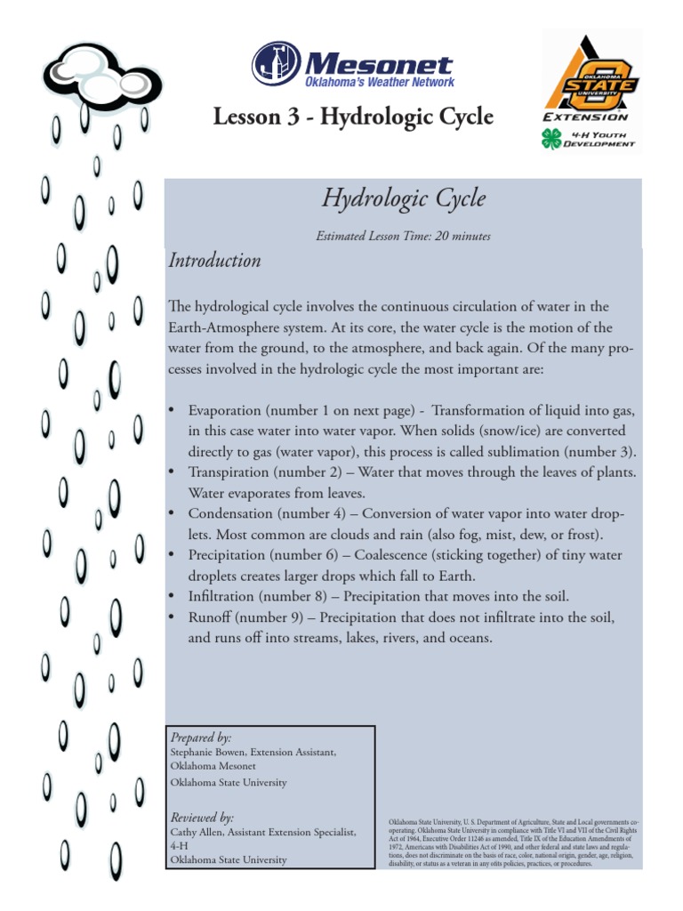 Lesson3 Hydrologic Cycle | Download Free PDF | Water Cycle | Humidity