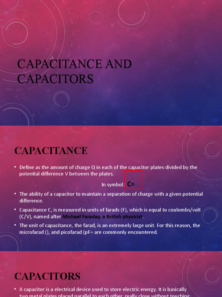 Capacitance and Capacitors | PDF | Capacitance | Capacitor