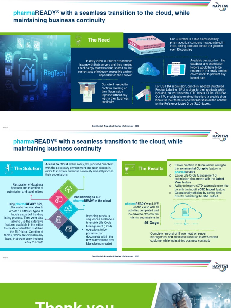 pharmaREADY With A Seamless Transition To The Cloud While Maintaining ...