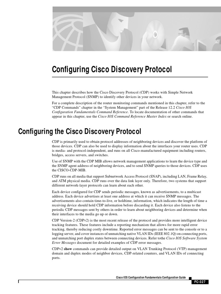 Configuring Cisco Discovery Protocol | PDF | Router (Computing) | Computer Network