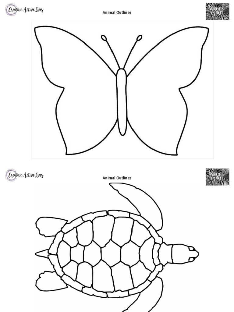 Animal-Outlines-for-Zentangle-Drawings | PDF