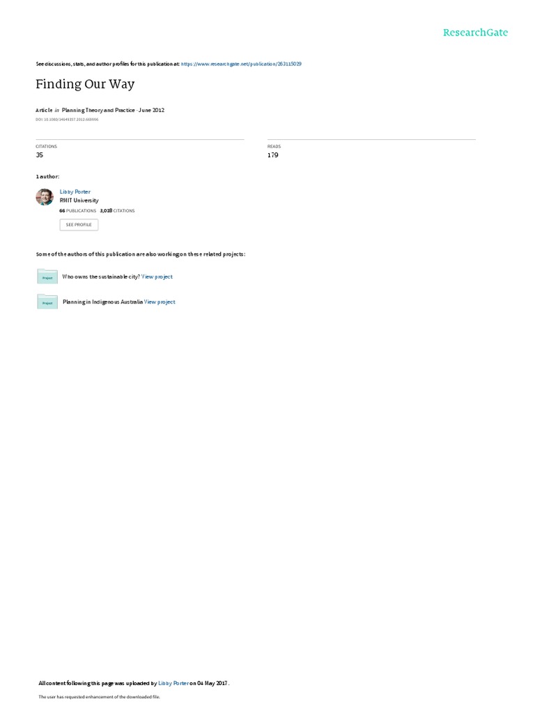 Finding Our Way | PDF