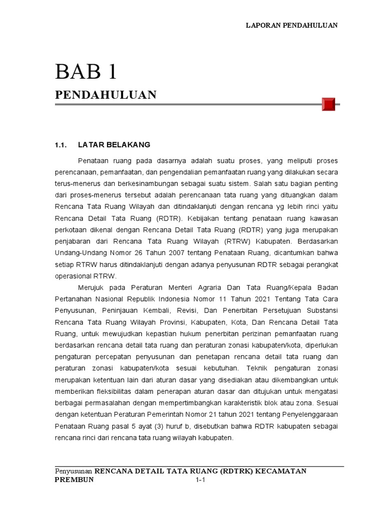 BAB 01 Pendahuluan-Rev | PDF