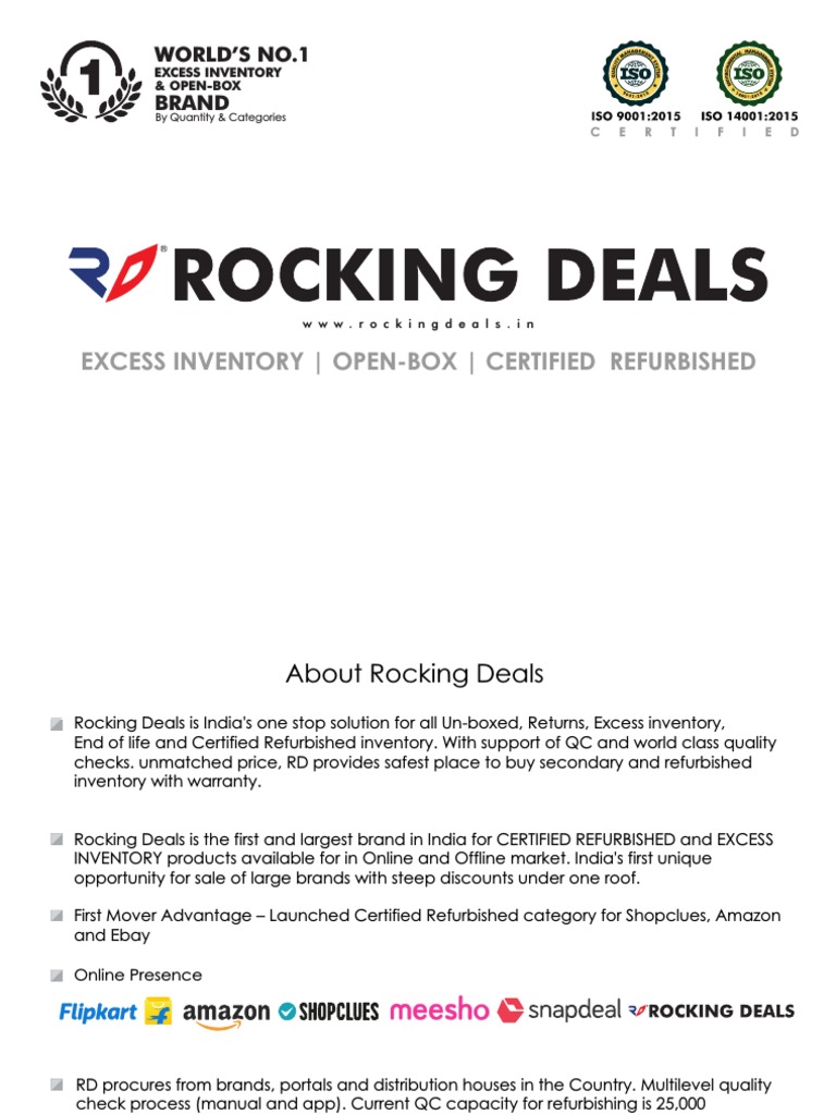 Rocking Deals - F2 | Download Free PDF | Brand | E Commerce