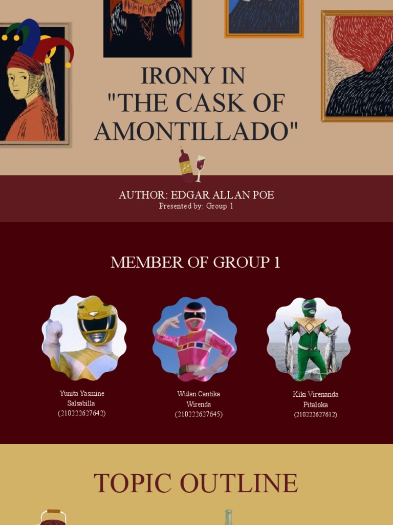 Group 1 - Irony in The Cask of Amontillado | PDF