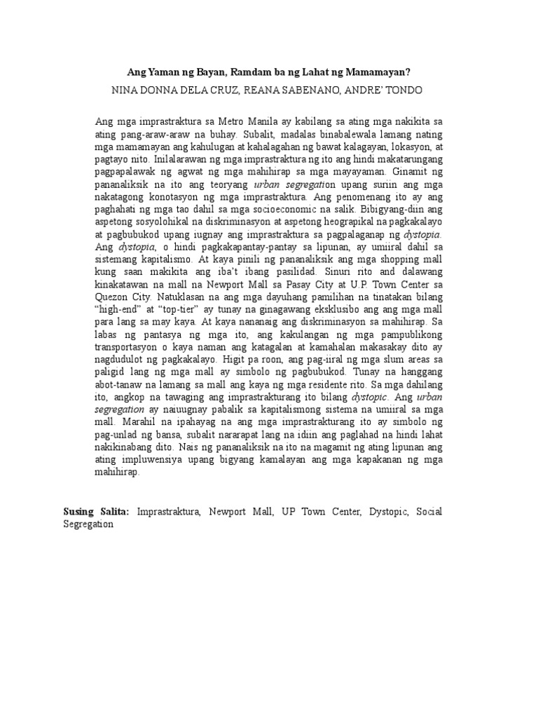 Padayon E1 Final | PDF