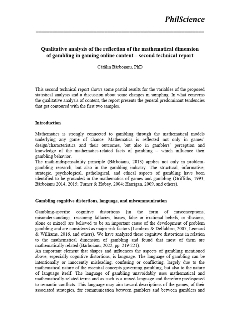 Qualitative Analysis of The Reflection of The Mathematical Dimension of ...