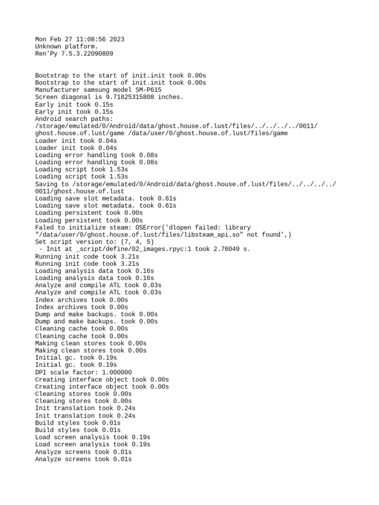 Log | PDF | Booting | Library (Computing)