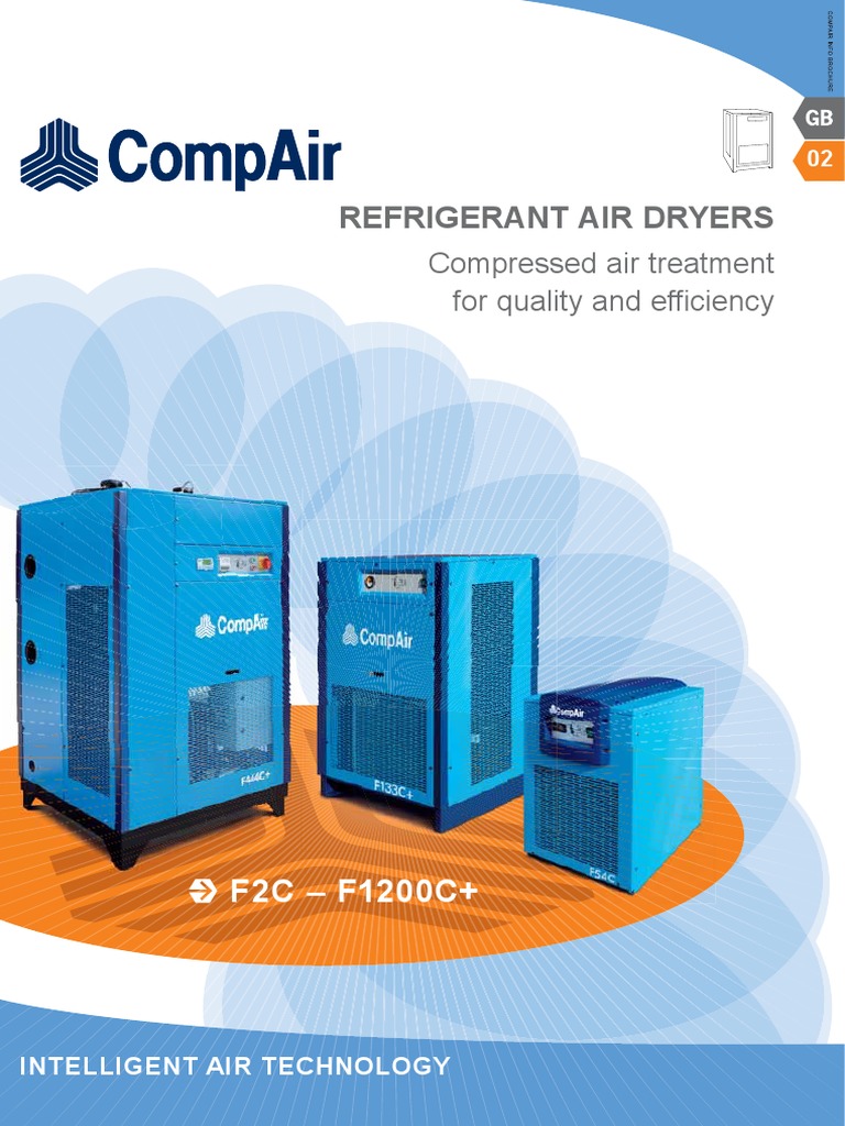 CompAir Dryer Series F2C-F1200C | PDF | Clothes Dryer | Heat Pump