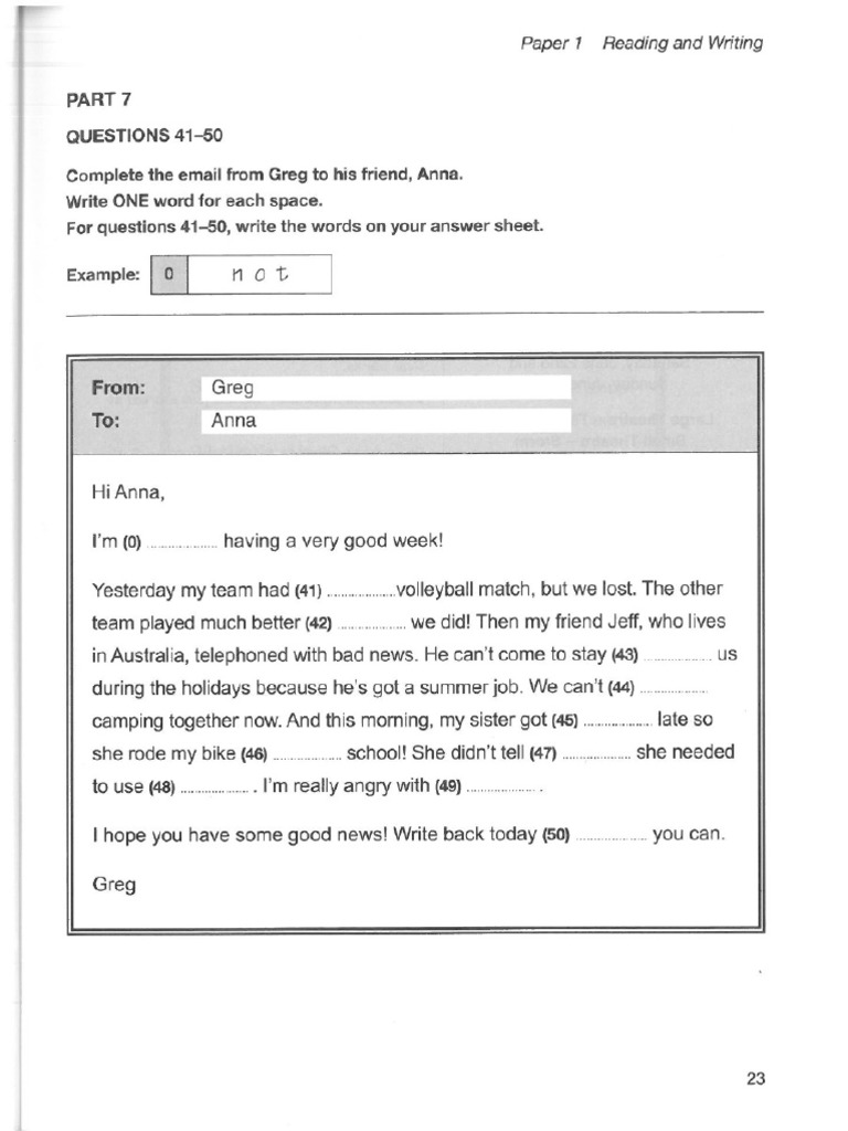 KET Test 5 - 20201216 - 110703 | PDF