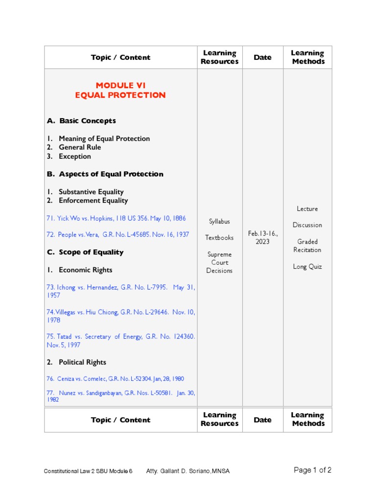 Consti 2 SBU Mod 5 (2023 Equal Pro.) | PDF | Governance | Political ...