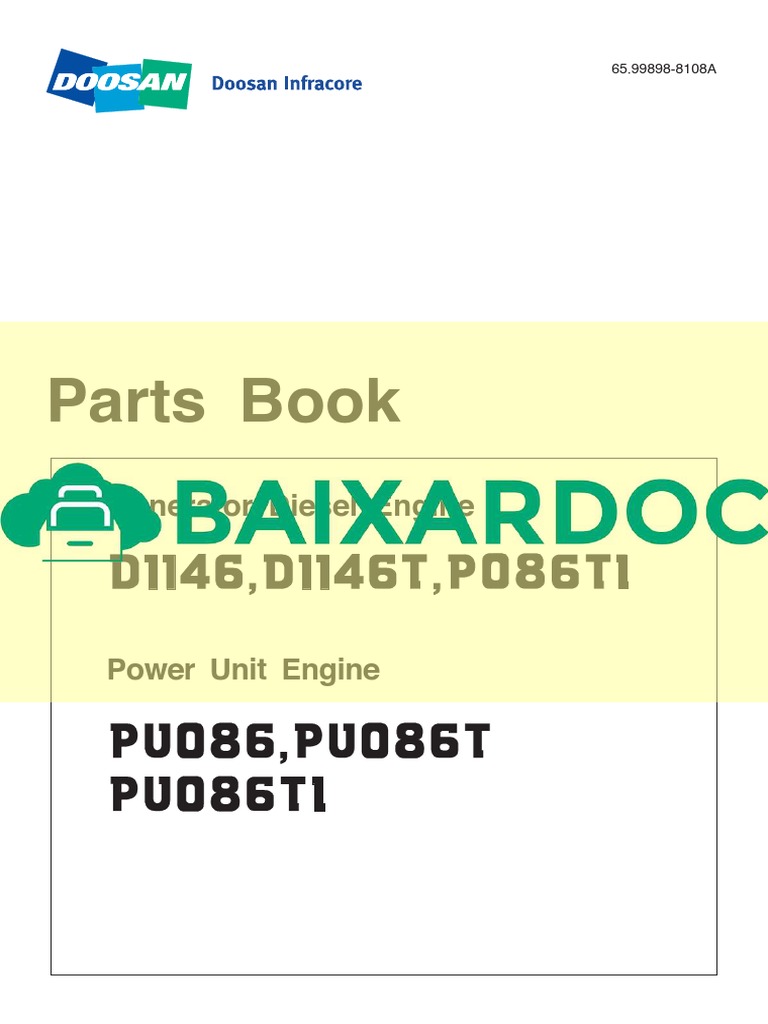 PU086T Parts Manual | PDF | Engines | Vehicles