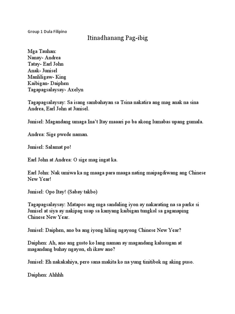 Grade 9 - Filipino (Dula Script) | PDF