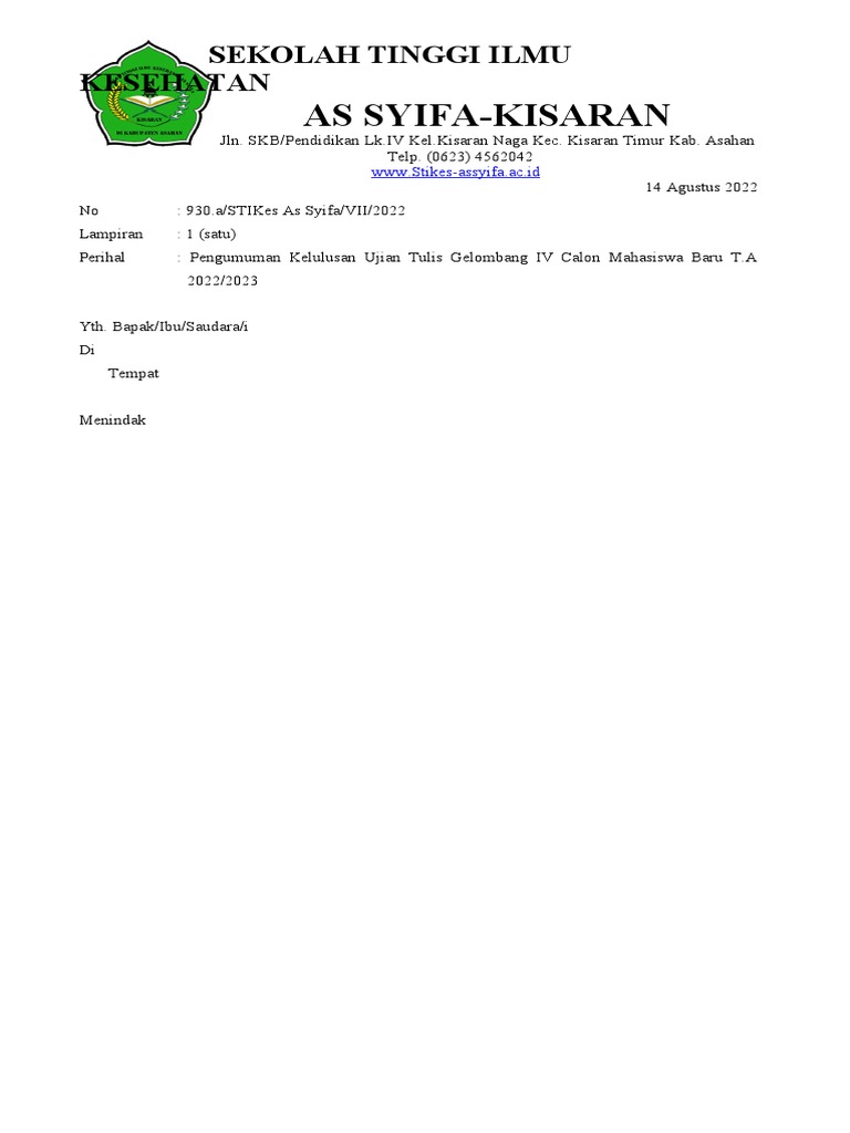 Cop Surat Baru Stikes | PDF