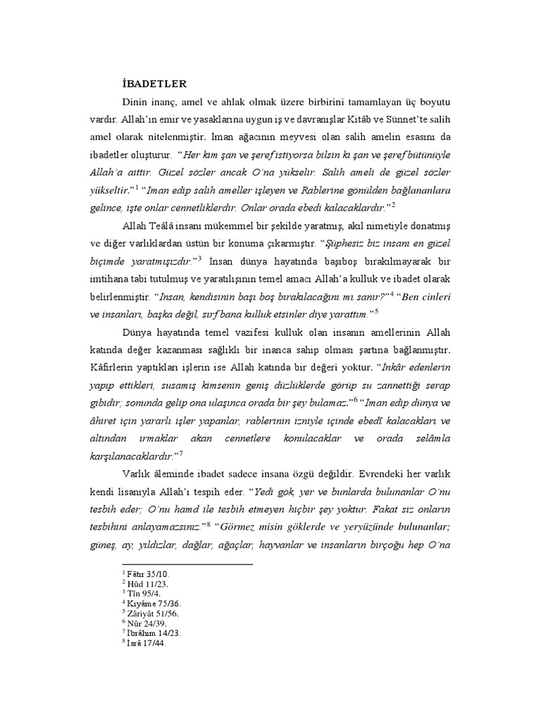 İslam'Da İbadet | PDF
