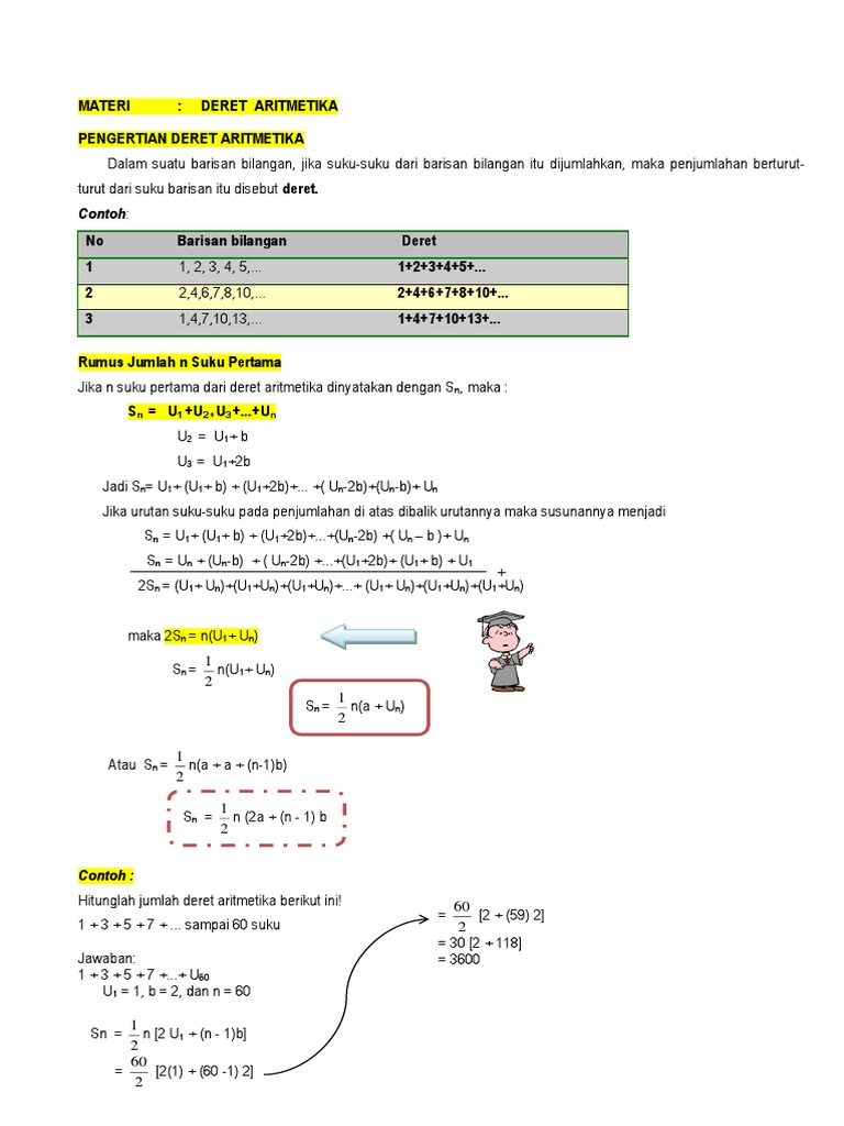 Deret Aritmatika-1 | PDF | Metode & Bahan Ajar