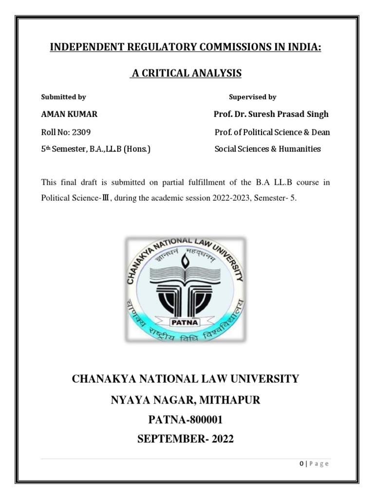 Independent Regulatory Commissions in India | PDF | Regulation | Tariff