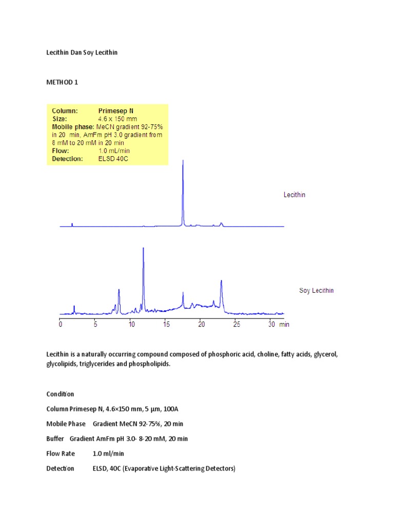 Lecithin Dan Soy Lecithin | Download Free PDF | High Performance Liquid ...