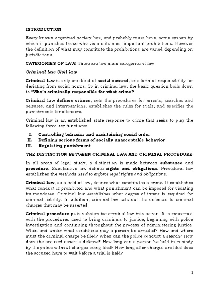 Understanding Criminal Law Basics | PDF | Double Jeopardy | Crimes